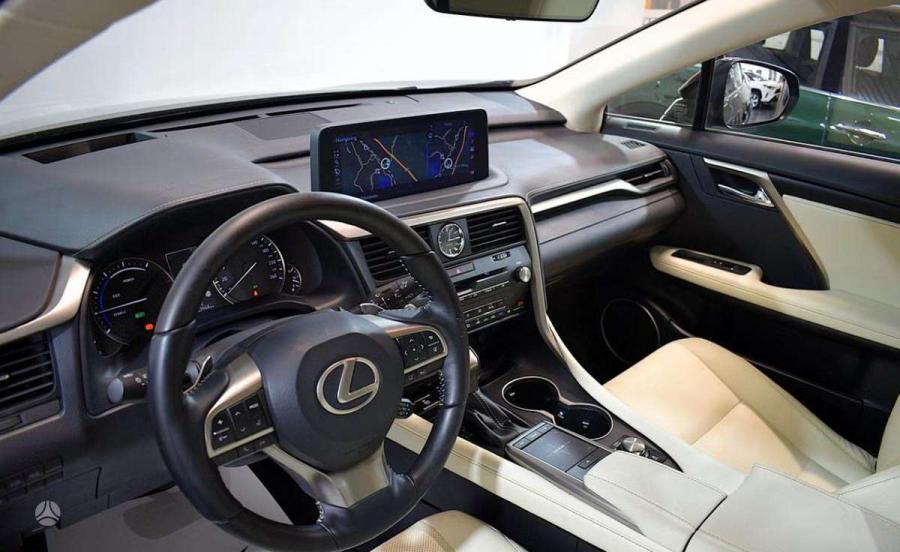 Green Lexus RX 450h 2022 in Vilnius, with an engine capacity of 3.46 L and mileage of 34 thousand km for 48000 €, photo 7 on AUTOMOTO.COM.LV