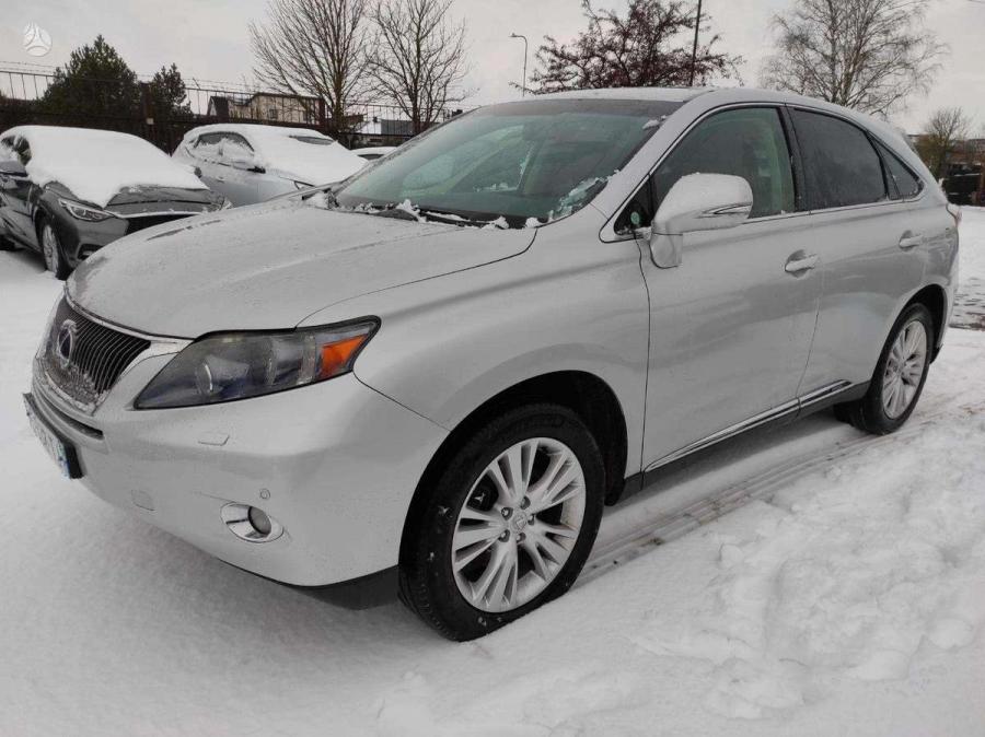 Grey Lexus RX 450h 2009 in Panevezys, with an engine capacity of 3.46 L and mileage of 279 thousand km for 9500 €, photo 7 on AUTOMOTO.COM.LV