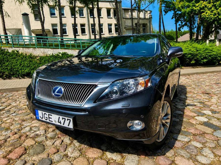 Pelēks Lexus RX 450h 2009 Utena, ar dzinēja tilpumu 3.50 L un nobraukumu 35 tūkst. km par 8350 €, foto 6 vietnē AUTOMOTO.COM.LV