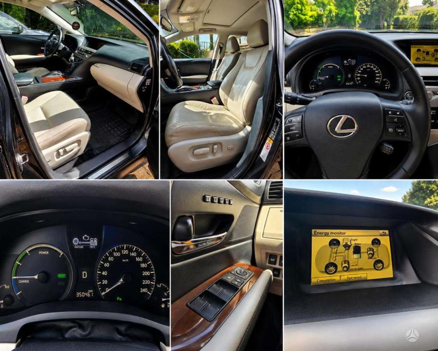 Pelēks Lexus RX 450h 2009 Utena, ar dzinēja tilpumu 3.50 L un nobraukumu 35 tūkst. km par 8350 €, foto 8 vietnē AUTOMOTO.COM.LV