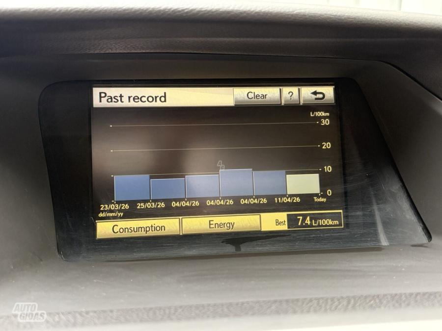 Grey Lexus RX 450h 2010 in Vilnius, with an engine capacity of 3.50 L and mileage of 215 thousand km for 13500 €, photo 21 on AUTOMOTO.COM.LV