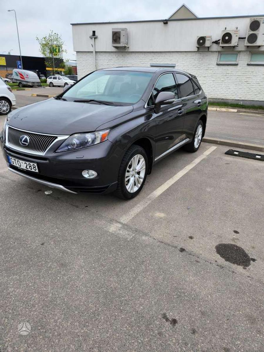 Grey Lexus RX 450h 2010 in Vilnius, with an engine capacity of 3.46 L and mileage of 191 thousand km for 10500 €, photo 3 on AUTOMOTO.COM.LV