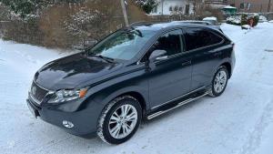 Grey Lexus RX 450h 2011 in Vilnius, with an engine capacity of 3.46 L and mileage of 237 thousand km for 12700 €, photo 3 on AUTOMOTO.COM.LV