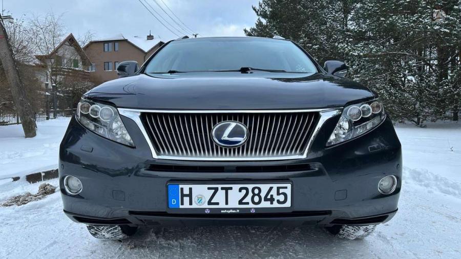 Grey Lexus RX 450h 2011 in Vilnius, with an engine capacity of 3.46 L and mileage of 237 thousand km for 12700 €, photo 12 on AUTOMOTO.COM.LV