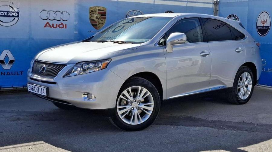 Pelēks Lexus RX 450h 2011 Šauļi, ar dzinēja tilpumu 3.46 L un nobraukumu 89 tūkst. km par 16900 €, foto 3 vietnē AUTOMOTO.COM.LV