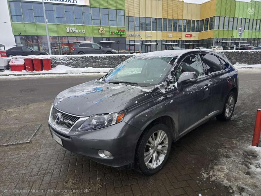 Pelēks Lexus RX 450h 2013 Viļņa, ar dzinēja tilpumu 3.46 L un nobraukumu 180 tūkst. km par 15000 €, foto 7 vietnē AUTOMOTO.COM.LV