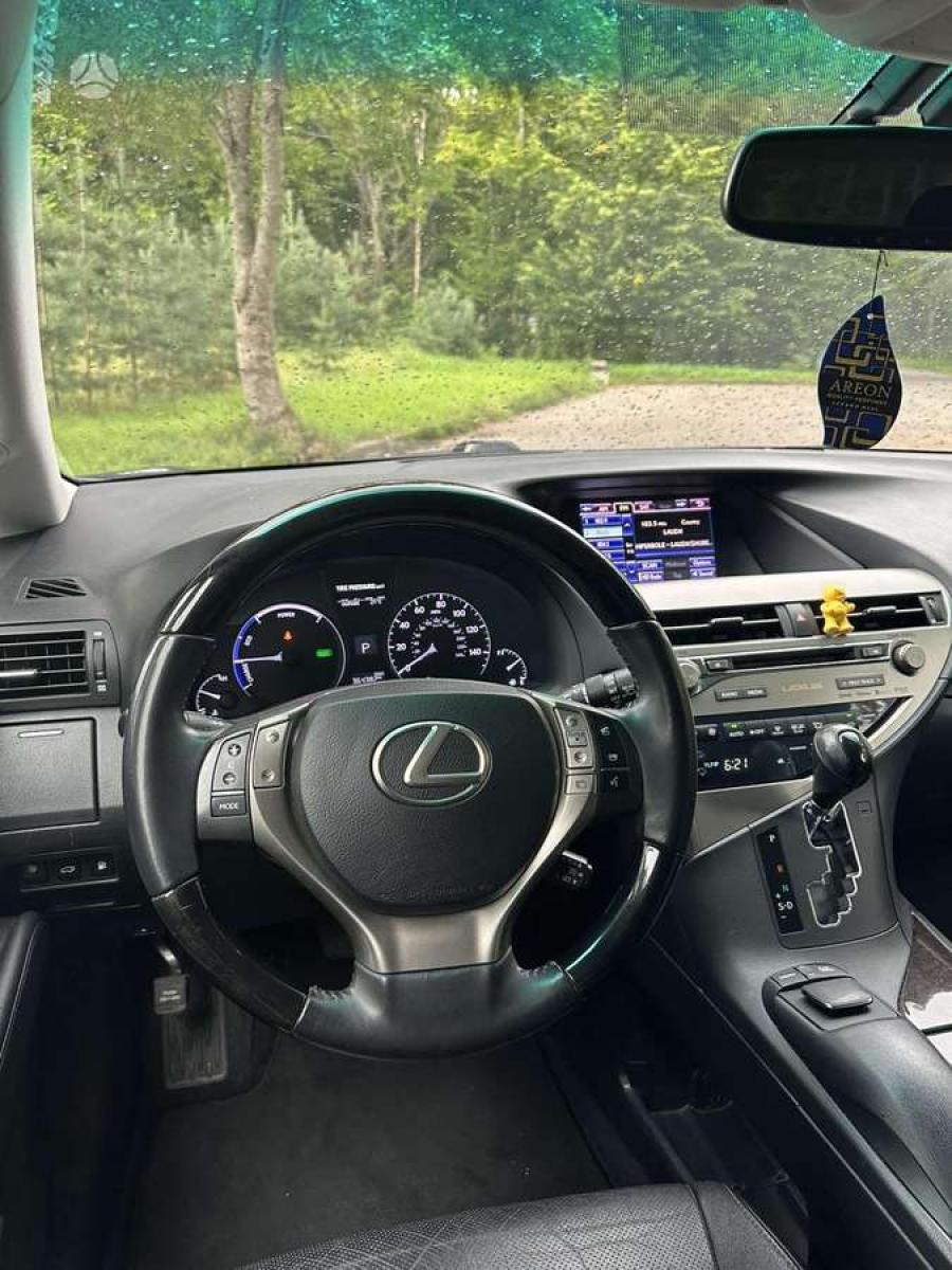 Pelēks Lexus RX 450h 2013 Kauņa, ar dzinēja tilpumu 3.46 L un nobraukumu 360 tūkst. km par 12200 €, foto 6 vietnē AUTOMOTO.COM.LV