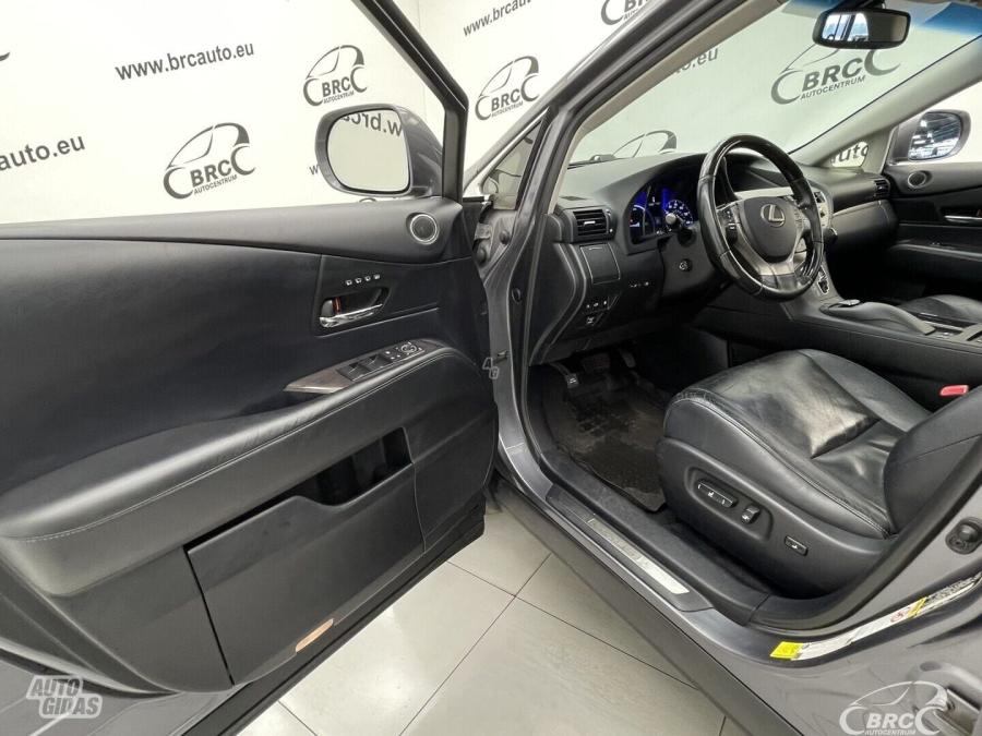 Pelēks Lexus RX 450h 2013 Avižieniai, ar dzinēja tilpumu 3.50 L un nobraukumu 315 tūkst. km par 12900 €, foto 19 vietnē AUTOMOTO.COM.LV