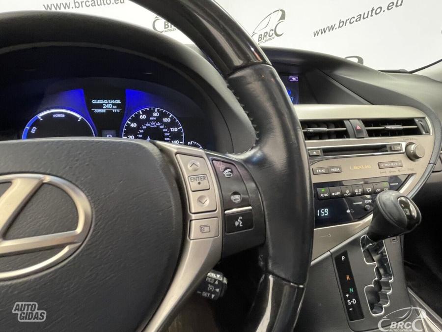 Pelēks Lexus RX 450h 2013 Avižieniai, ar dzinēja tilpumu 3.50 L un nobraukumu 315 tūkst. km par 12900 €, foto 31 vietnē AUTOMOTO.COM.LV
