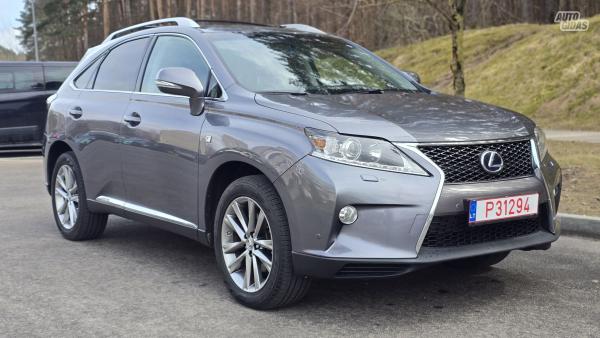 Grey Lexus RX 450h 2013 in Vilnius, with an engine capacity of 3.50 L and mileage of 106 thousand km for 18490 €, photo 3 on AUTOMOTO.COM.LV