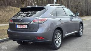Grey Lexus RX 450h 2013 in Vilnius, with an engine capacity of 3.50 L and mileage of 106 thousand km for 18490 €, photo 7 on AUTOMOTO.COM.LV