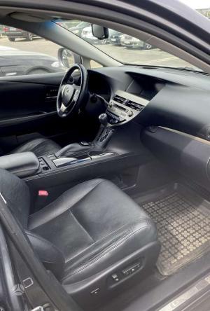 Grey Lexus RX 450h 2013 in Vilnius, with an engine capacity of 3.46 L and mileage of 188 thousand km for 16700 €, photo 9 on AUTOMOTO.COM.LV