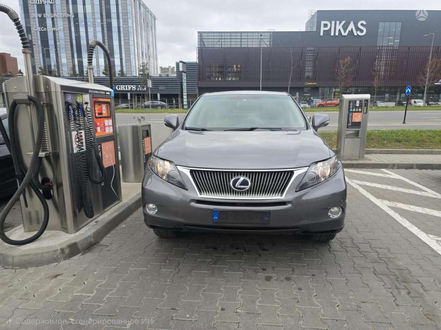 Grey Lexus RX 450h 2013 in Vilnius, with an engine capacity of 3.46 L and mileage of 180 thousand km for 12999 €, photo 7 on AUTOMOTO.COM.LV