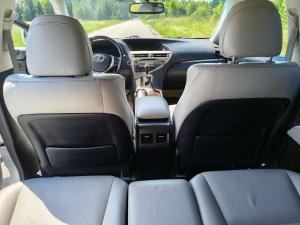 Grey Lexus RX 450h 2013 in Vilnius, with an engine capacity of 3.46 L and mileage of 239 thousand km for 14800 €, photo 14 on AUTOMOTO.COM.LV