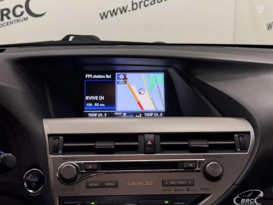 Grey Lexus RX 450h 2013 in Vilnius, with an engine capacity of 3.46 L and mileage of 315 thousand km for 11000 €, photo 18 on AUTOMOTO.COM.LV