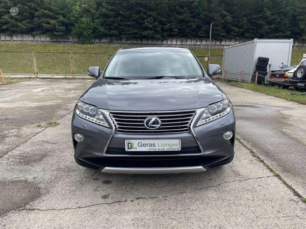 Grey Lexus RX 450h 2013 in Vilnius, with an engine capacity of 3.46 L and mileage of 201 thousand km for 14900 €, photo 2 on AUTOMOTO.COM.LV
