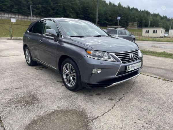 Grey Lexus RX 450h 2013 in Vilnius, with an engine capacity of 3.46 L and mileage of 201 thousand km for 14900 €, photo 3 on AUTOMOTO.COM.LV