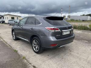 Grey Lexus RX 450h 2013 in Vilnius, with an engine capacity of 3.46 L and mileage of 201 thousand km for 14900 €, photo 5 on AUTOMOTO.COM.LV
