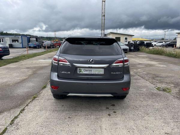 Grey Lexus RX 450h 2013 in Vilnius, with an engine capacity of 3.46 L and mileage of 201 thousand km for 14900 €, photo 5 on AUTOMOTO.COM.LV