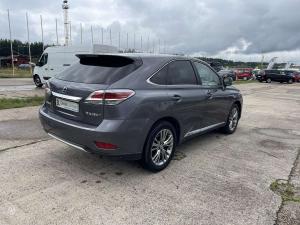 Grey Lexus RX 450h 2013 in Vilnius, with an engine capacity of 3.46 L and mileage of 201 thousand km for 14900 €, photo 7 on AUTOMOTO.COM.LV