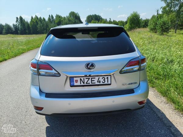 Grey Lexus RX 450h 2013 in Vilnius, with an engine capacity of 3.50 L and mileage of 239 thousand km for 14800 €, photo 5 on AUTOMOTO.COM.LV