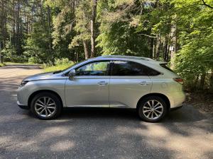Grey Lexus RX 450h 2013 in Vilnius, with an engine capacity of 3.46 L and mileage of 144 thousand km for 15500 €, photo 5 on AUTOMOTO.COM.LV