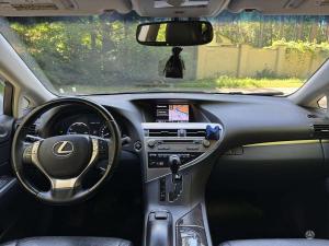 Grey Lexus RX 450h 2013 in Vilnius, with an engine capacity of 3.46 L and mileage of 144 thousand km for 15500 €, photo 16 on AUTOMOTO.COM.LV