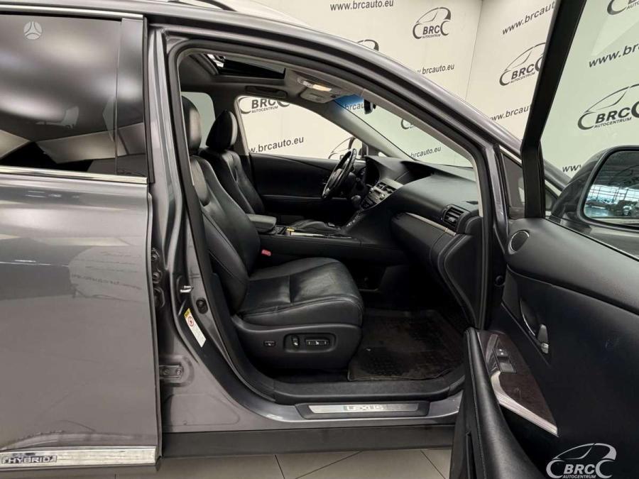 Grey Lexus RX 450h 2013 in Vilnius, with an engine capacity of 3.46 L and mileage of 315 thousand km for 10500 €, photo 6 on AUTOMOTO.COM.LV