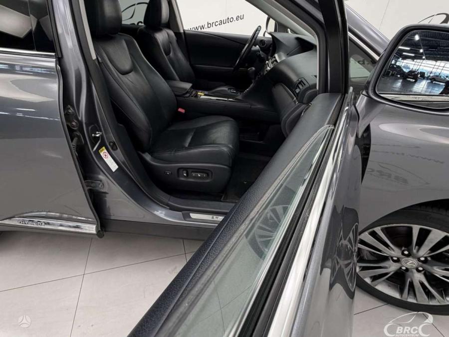 Grey Lexus RX 450h 2013 in Vilnius, with an engine capacity of 3.46 L and mileage of 315 thousand km for 10500 €, photo 11 on AUTOMOTO.COM.LV