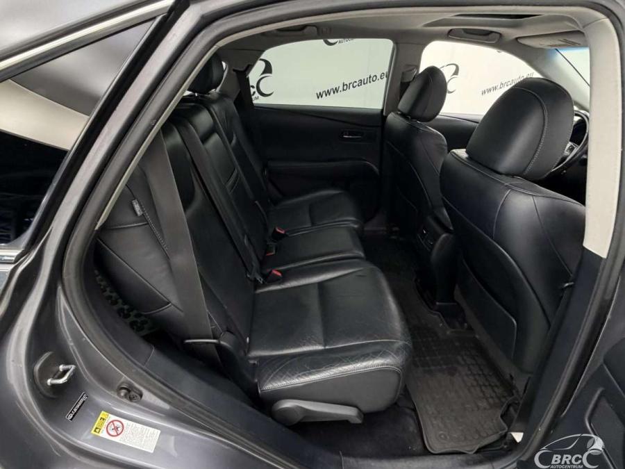 Grey Lexus RX 450h 2013 in Vilnius, with an engine capacity of 3.46 L and mileage of 315 thousand km for 10500 €, photo 13 on AUTOMOTO.COM.LV