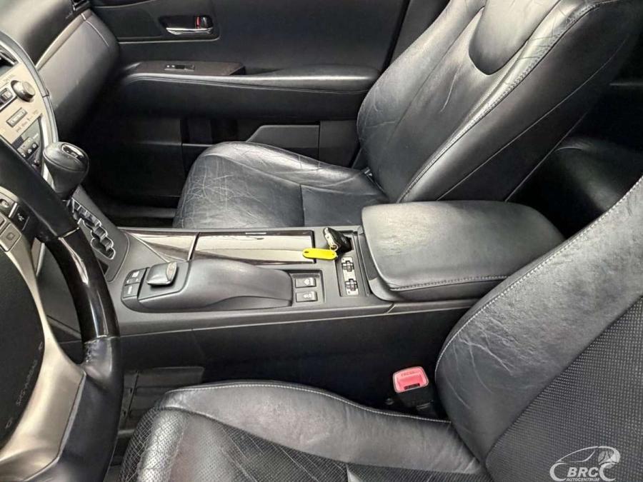Grey Lexus RX 450h 2013 in Vilnius, with an engine capacity of 3.46 L and mileage of 315 thousand km for 10500 €, photo 26 on AUTOMOTO.COM.LV