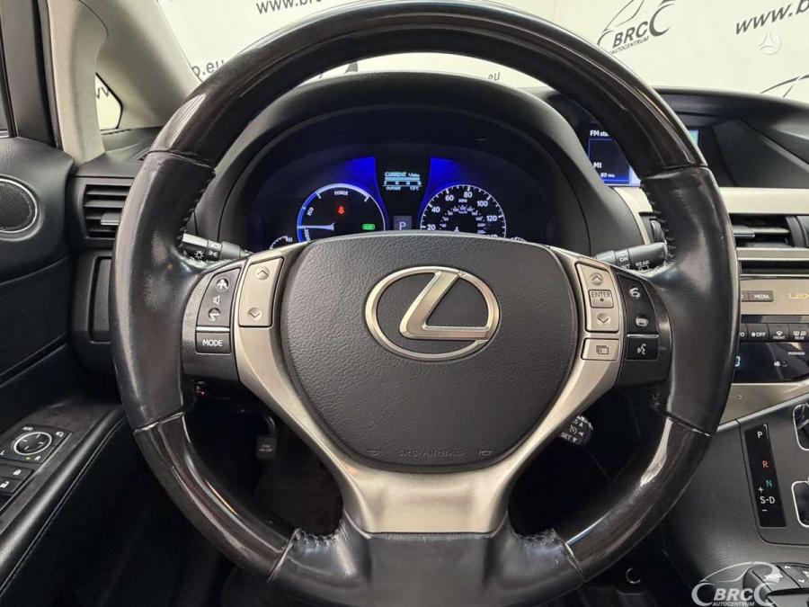 Grey Lexus RX 450h 2013 in Vilnius, with an engine capacity of 3.46 L and mileage of 315 thousand km for 10500 €, photo 32 on AUTOMOTO.COM.LV