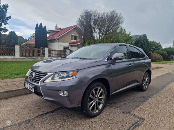 Grey Lexus RX 450h 2013 in Vilnius, with an engine capacity of 3.46 L and mileage of 241 thousand km for 11300 €, photo 1 on AUTOMOTO.COM.LV