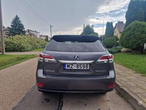 Grey Lexus RX 450h 2013 in Vilnius, with an engine capacity of 3.46 L and mileage of 241 thousand km for 11300 €, photo 9 on AUTOMOTO.COM.LV