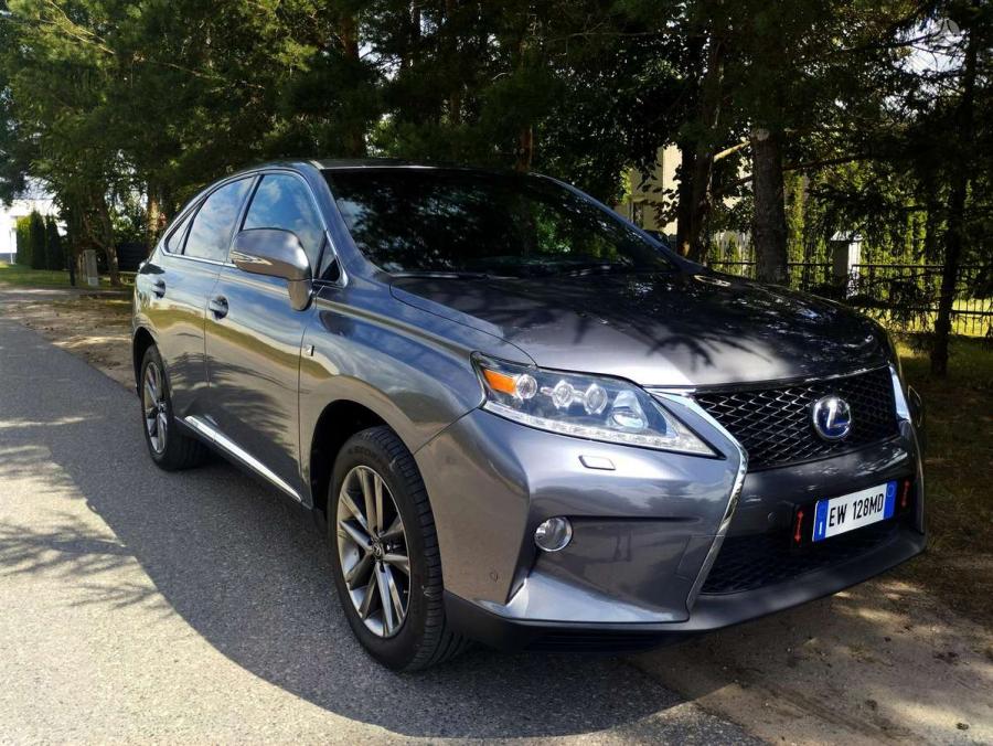 Серый Лексус RX 450h 2014 в Вильнюс, объемом двигателя 3.46 л и пробегом 269 тыс. км за 17900 €, фото 13 на AUTOMOTO.COM.LV
