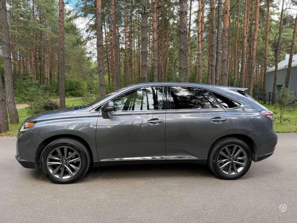 Grey Lexus RX 450h 2014 in Vilnius, with an engine capacity of 3.46 L and mileage of 270 thousand km for 17500 €, photo 10 on AUTOMOTO.COM.LV