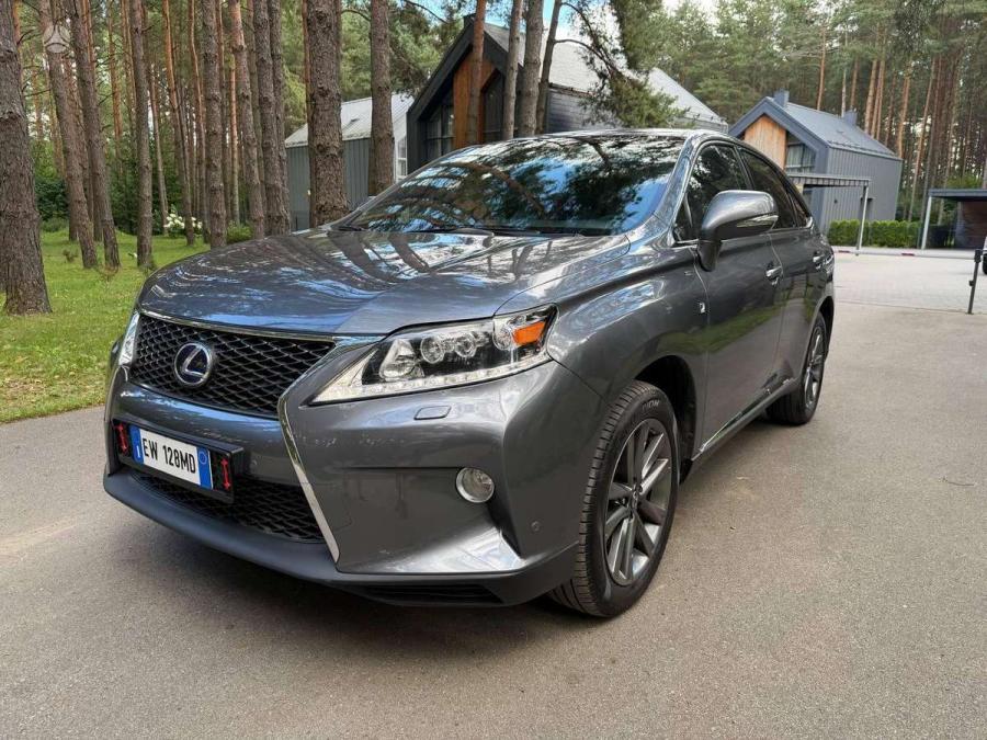 Grey Lexus RX 450h 2014 in Vilnius, with an engine capacity of 3.46 L and mileage of 270 thousand km for 17500 €, photo 12 on AUTOMOTO.COM.LV
