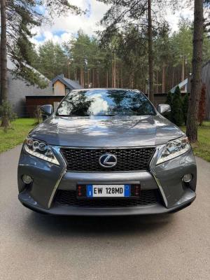 Grey Lexus RX 450h 2014 in Vilnius, with an engine capacity of 3.46 L and mileage of 270 thousand km for 17500 €, photo 15 on AUTOMOTO.COM.LV