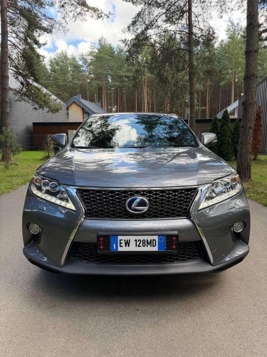 Grey Lexus RX 450h 2014 in Vilnius, with an engine capacity of 3.46 L and mileage of 270 thousand km for 17500 €, photo 15 on AUTOMOTO.COM.LV