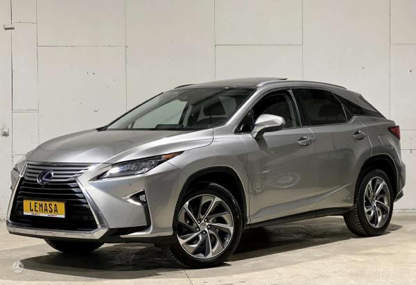 Grey Lexus RX 450h 2016 in Klaipeda, with an engine capacity of 3.46 L and mileage of 225 thousand km for 25500 €, photo 1 on AUTOMOTO.COM.LV