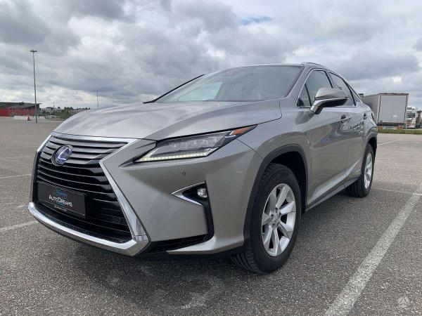 Grey Lexus RX 450h 2016 in Vilnius, with an engine capacity of 3.46 L and mileage of 150 thousand km for 28500 €, photo 2 on AUTOMOTO.COM.LV