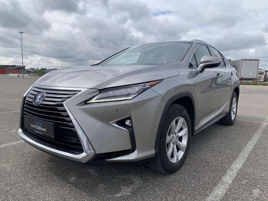 Pelēks Lexus RX 450h 2016 Viļņa, ar dzinēja tilpumu 3.46 L un nobraukumu 150 tūkst. km par 28500 €, foto 3 vietnē AUTOMOTO.COM.LV