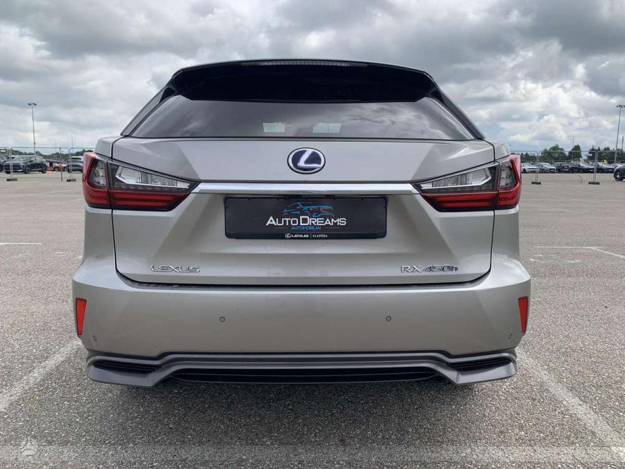 Pelēks Lexus RX 450h 2016 Viļņa, ar dzinēja tilpumu 3.46 L un nobraukumu 150 tūkst. km par 28500 €, foto 8 vietnē AUTOMOTO.COM.LV