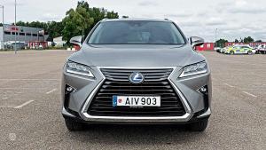 Grey Lexus RX 450h 2016 in Vilnius, with an engine capacity of 3.46 L and mileage of 151 thousand km for 28500 €, photo 4 on AUTOMOTO.COM.LV