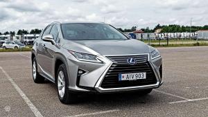 Grey Lexus RX 450h 2016 in Vilnius, with an engine capacity of 3.46 L and mileage of 151 thousand km for 28500 €, photo 5 on AUTOMOTO.COM.LV