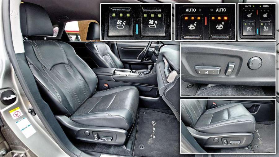 Grey Lexus RX 450h 2016 in Vilnius, with an engine capacity of 3.46 L and mileage of 151 thousand km for 28500 €, photo 34 on AUTOMOTO.COM.LV