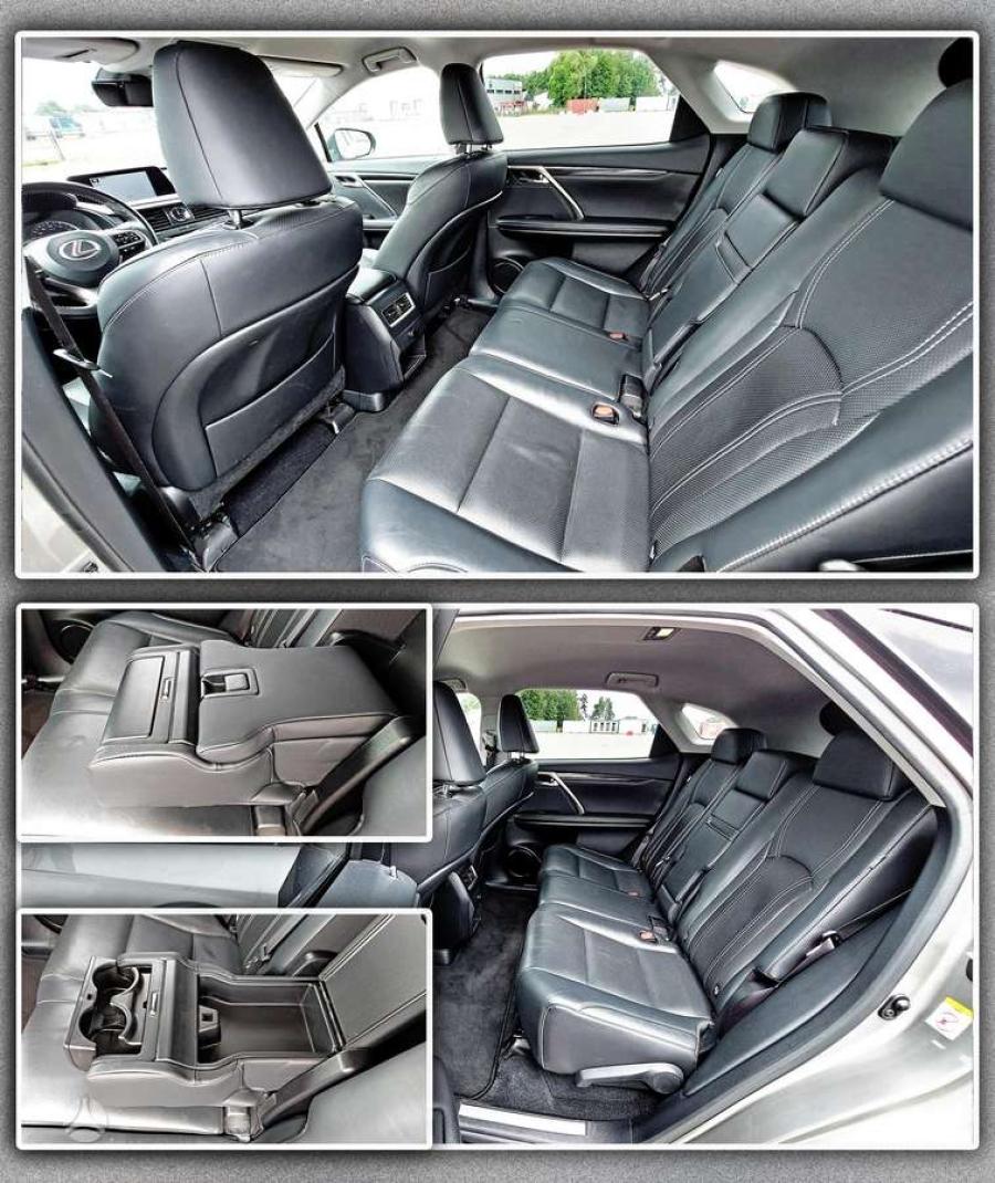 Grey Lexus RX 450h 2016 in Vilnius, with an engine capacity of 3.46 L and mileage of 151 thousand km for 28500 €, photo 35 on AUTOMOTO.COM.LV
