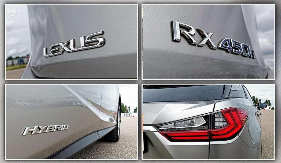 Grey Lexus RX 450h 2016 in Vilnius, with an engine capacity of 3.46 L and mileage of 151 thousand km for 28500 €, photo 41 on AUTOMOTO.COM.LV