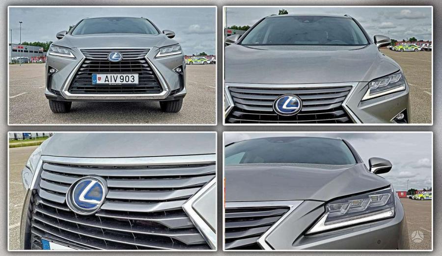 Grey Lexus RX 450h 2016 in Vilnius, with an engine capacity of 3.46 L and mileage of 151 thousand km for 28500 €, photo 42 on AUTOMOTO.COM.LV