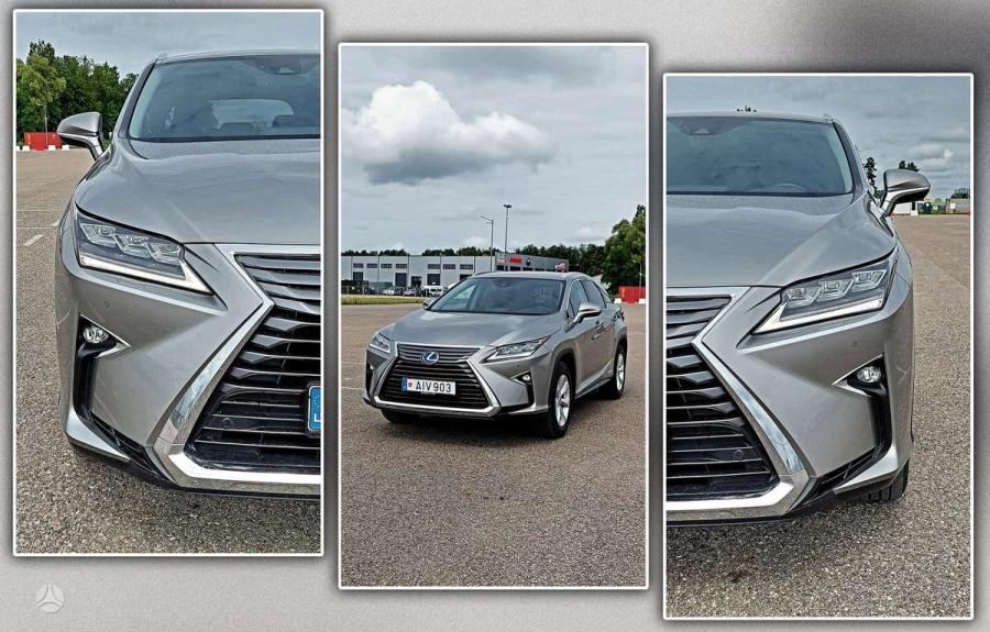 Grey Lexus RX 450h 2016 in Vilnius, with an engine capacity of 3.46 L and mileage of 151 thousand km for 28500 €, photo 43 on AUTOMOTO.COM.LV